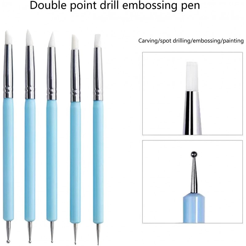 Set de 5 outils d'indentation d'argile en Silicone | Vente en ligne ...